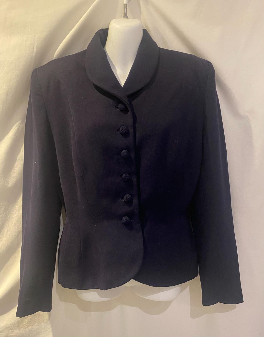1940s WW11 Ladies Rayon Fitted Jacket / Label - Berkeley Oklahoma City ...