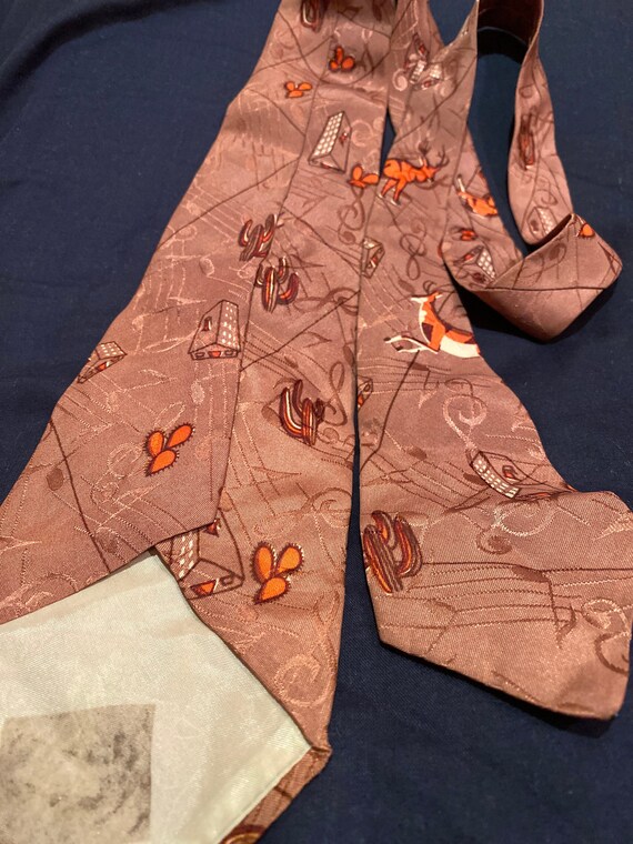 1940s -50s Vintage Mens Necktie / Label - ARROW - mad… - Gem