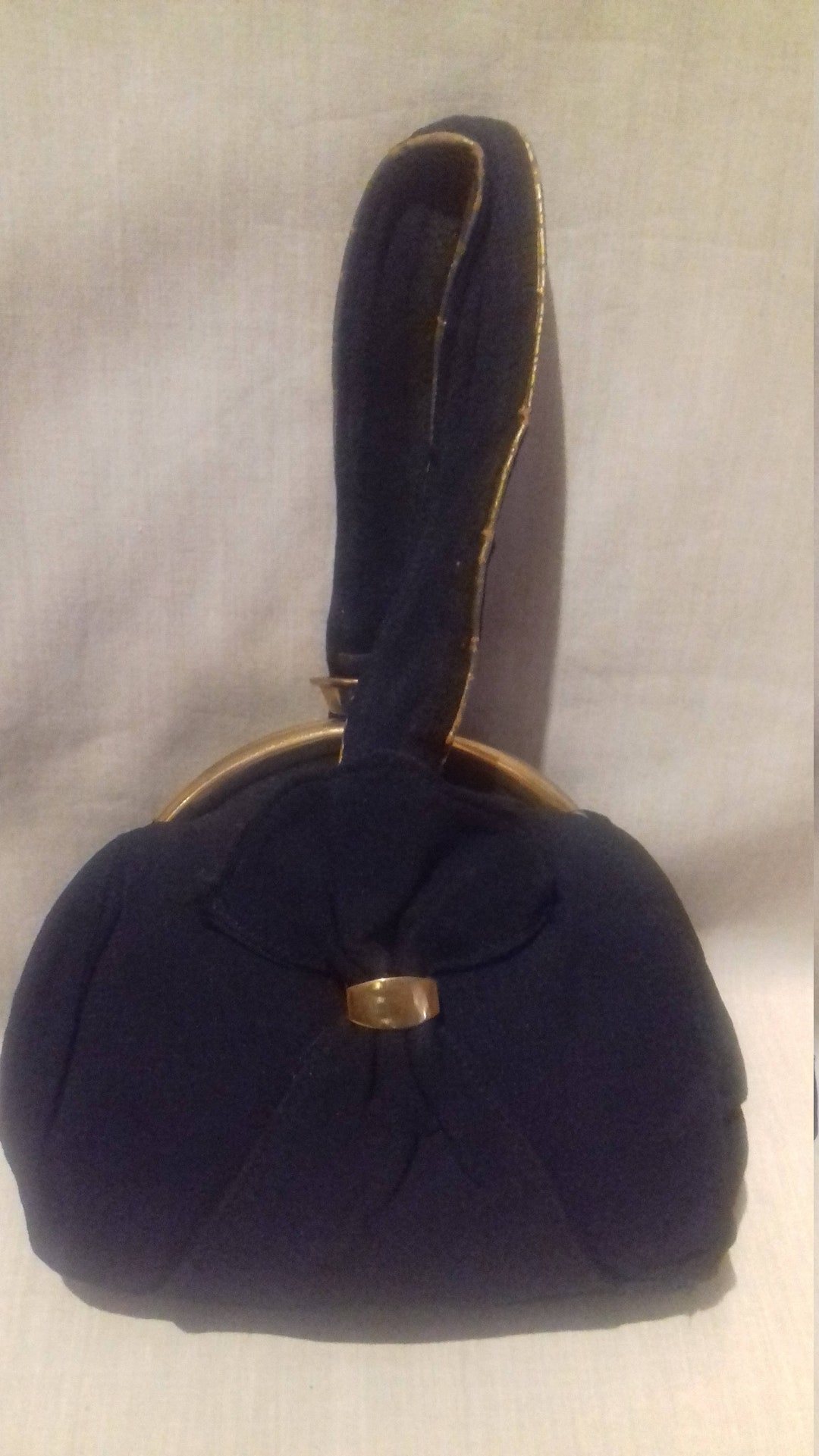 1930s -40s Vintage Rayon Ladies Handbag - Purse / 30s -40s Rayon Ladies ...