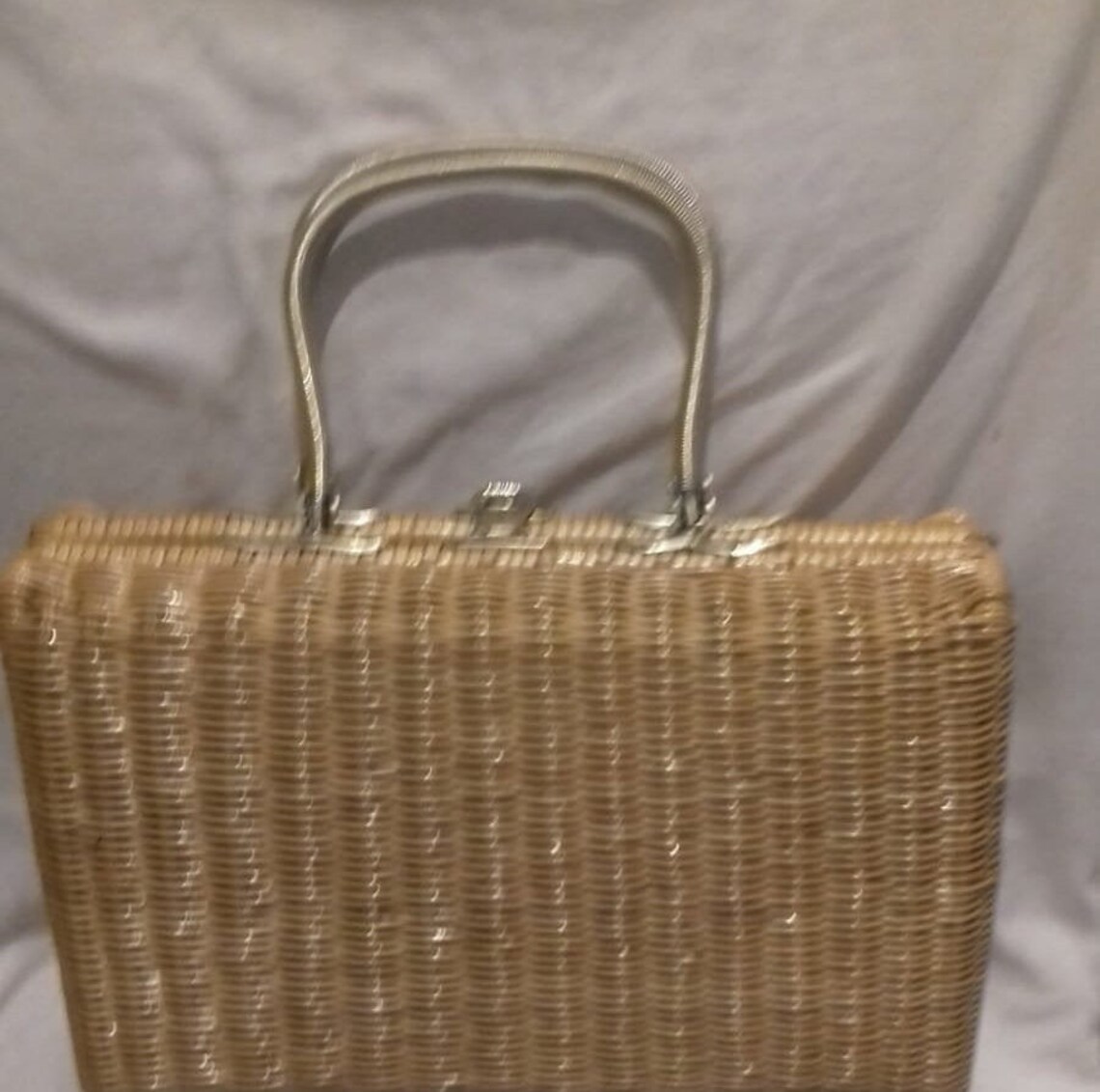 1950s Rare Large Shell Basket bag / 1950s Decorative shell bag | Etsy