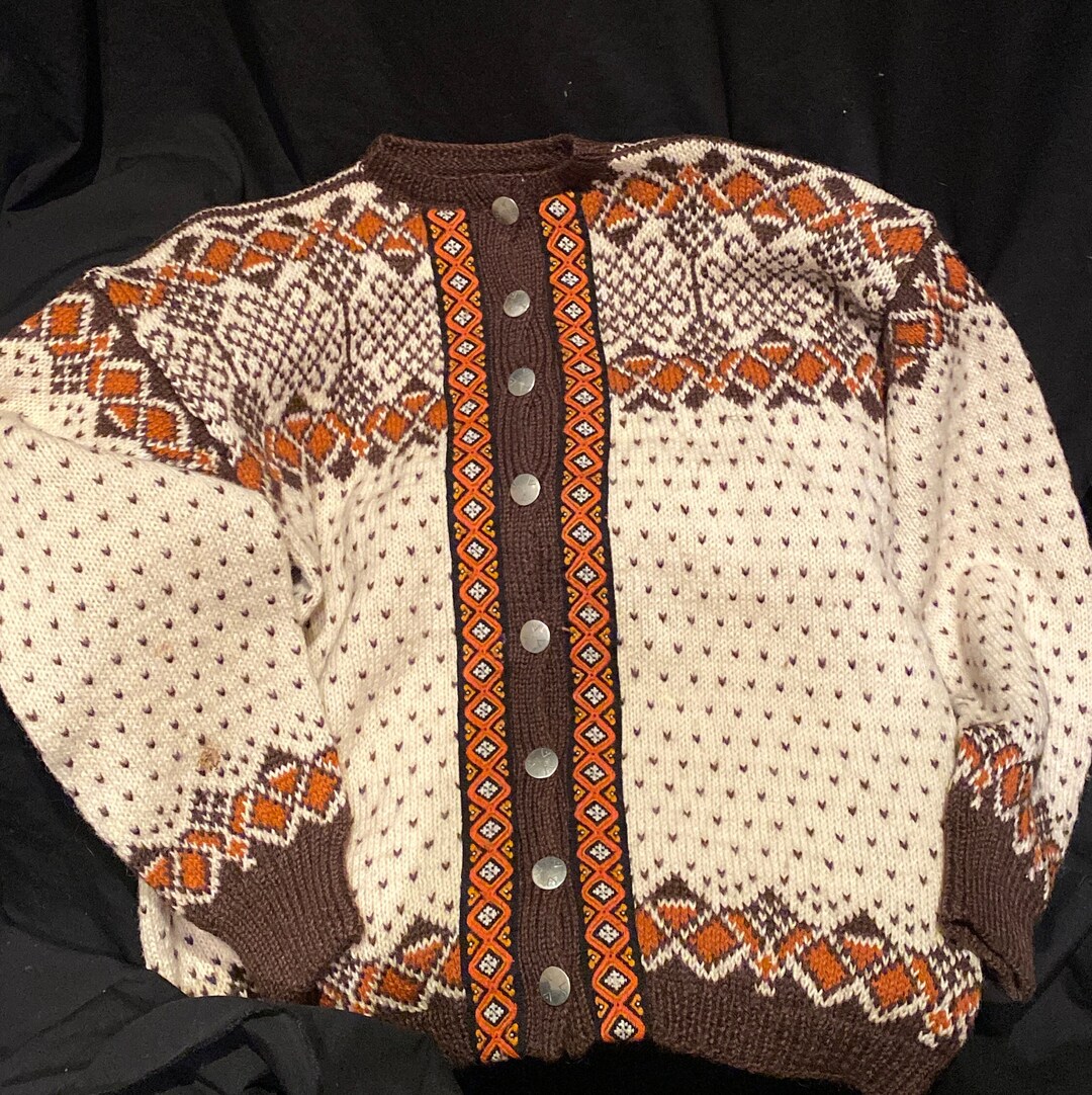 Vintage Ladies Wool Cardigan - Knitwear/ Wool Ladies Cardigan / Vintage ...
