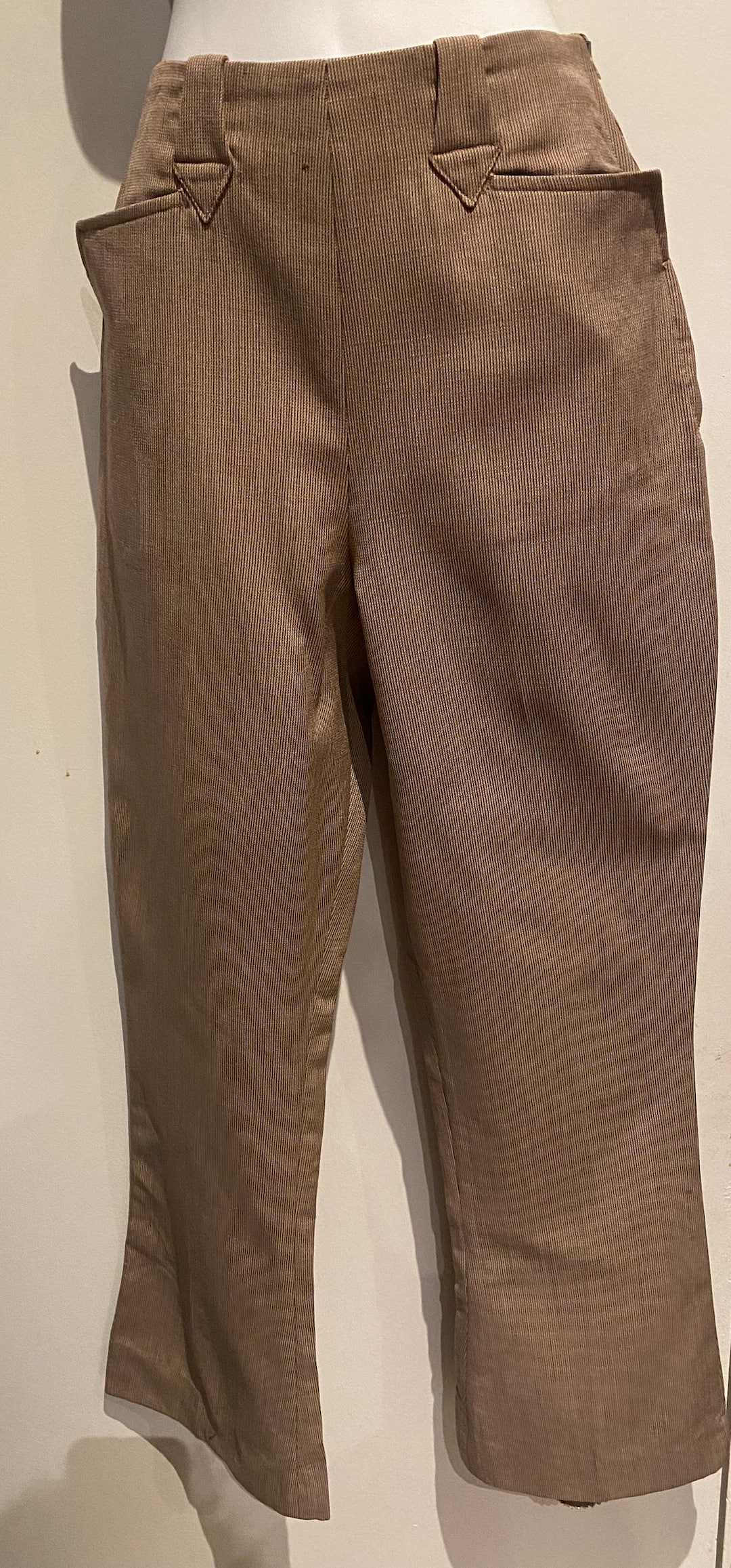 1950s Vintage Western Trousers / 50s Original Brown Trousers Ranch Wear ...