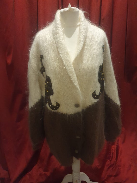 Vintage Mohair Cardigan / Vintage Mohair Knitwear Bu… - Gem