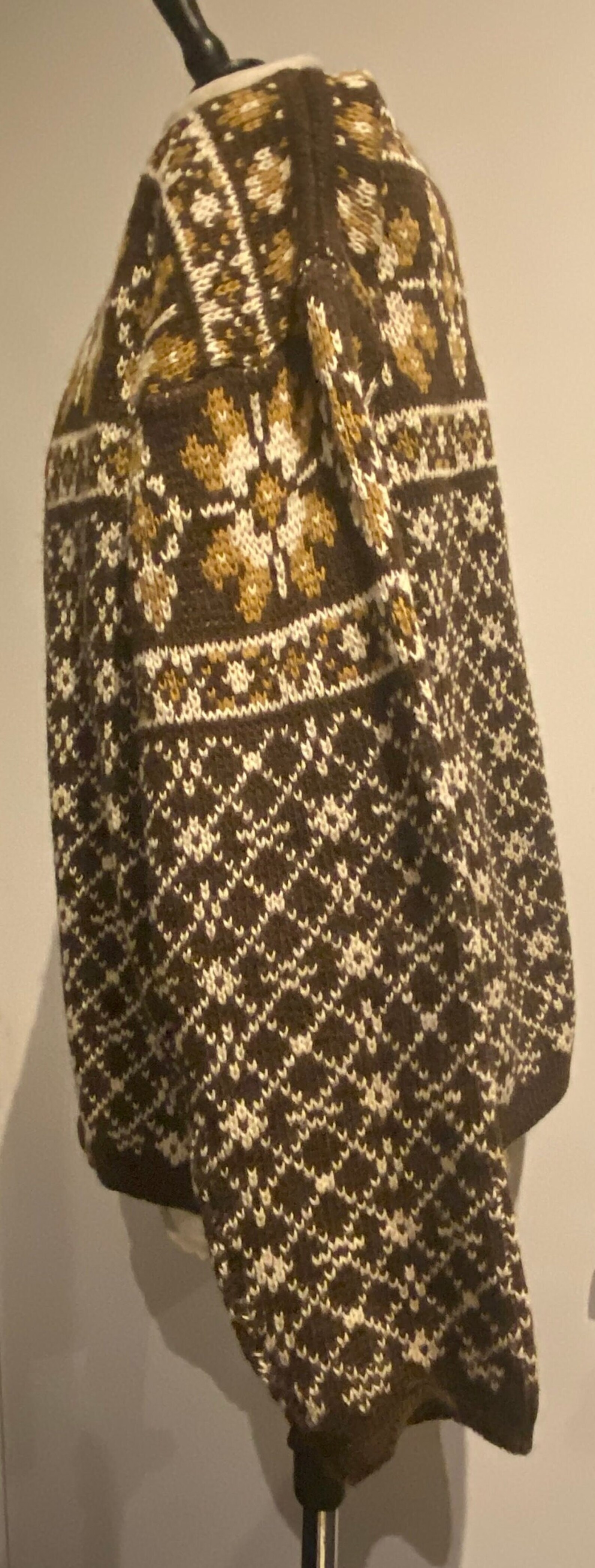 Vintage Wool Cardigan / Sweater / Label - DIRDALSTRIKK / Vintage ...