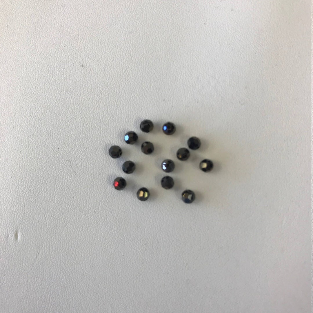 5000 Swarovski® 4mm Round - Jet Nut X2 - 24 Pieces - Etsy