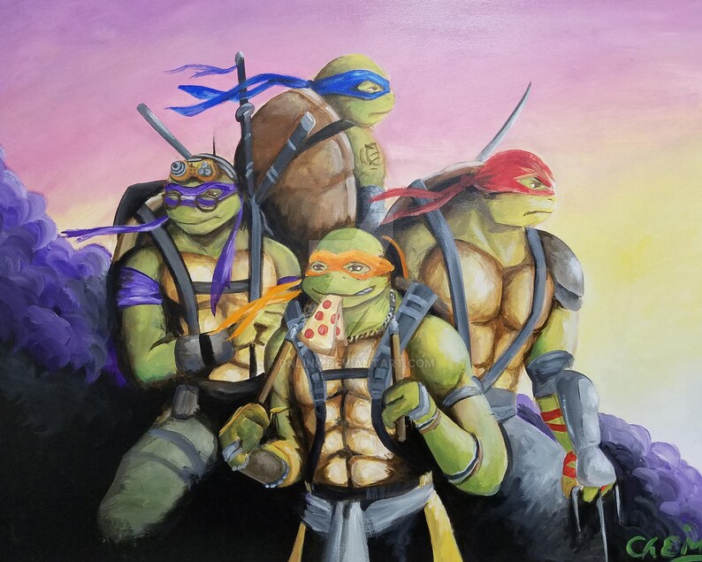Teenage Mutant Ninja Turtles Canvas Print - Etsy