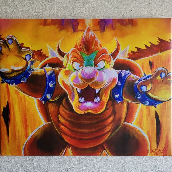 Bowser Painting - Etsy