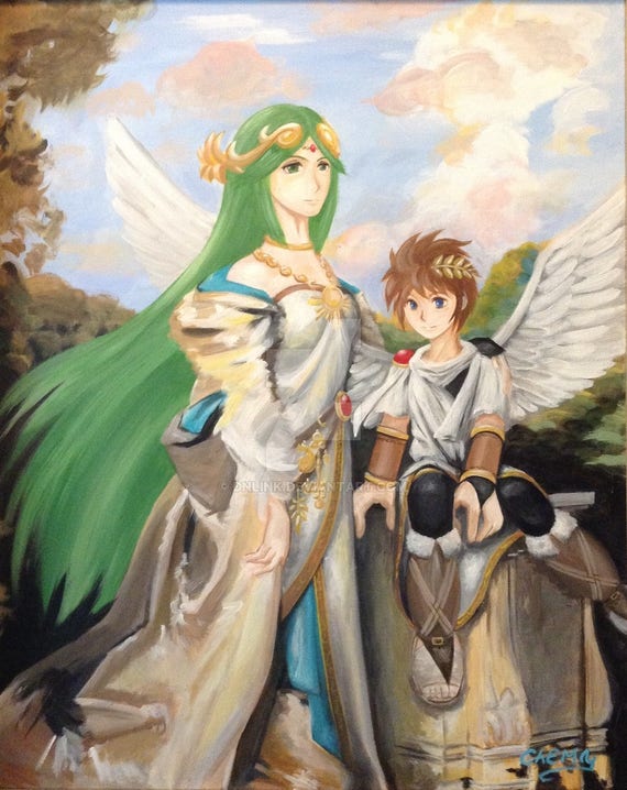 Pit And Palutena Love