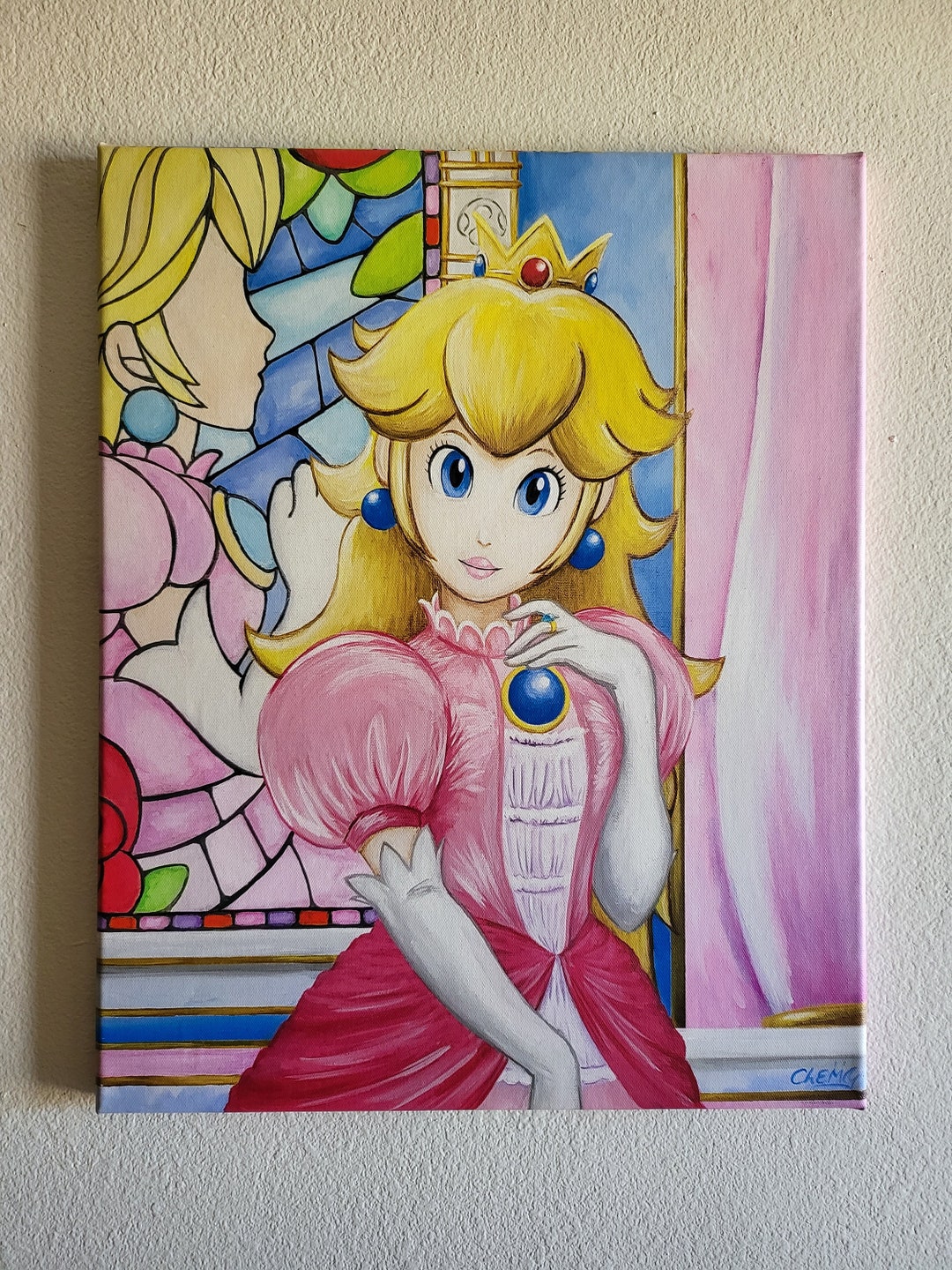 Princess Peach Canvas Print - Etsy