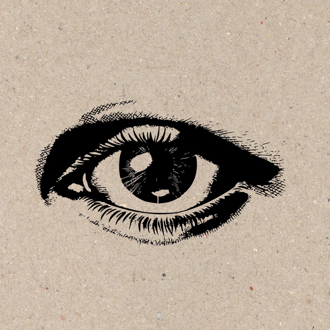 One Eye Art (SVG, PNG), Sacred Silhouette Emblem, Geometric Ornamental ...