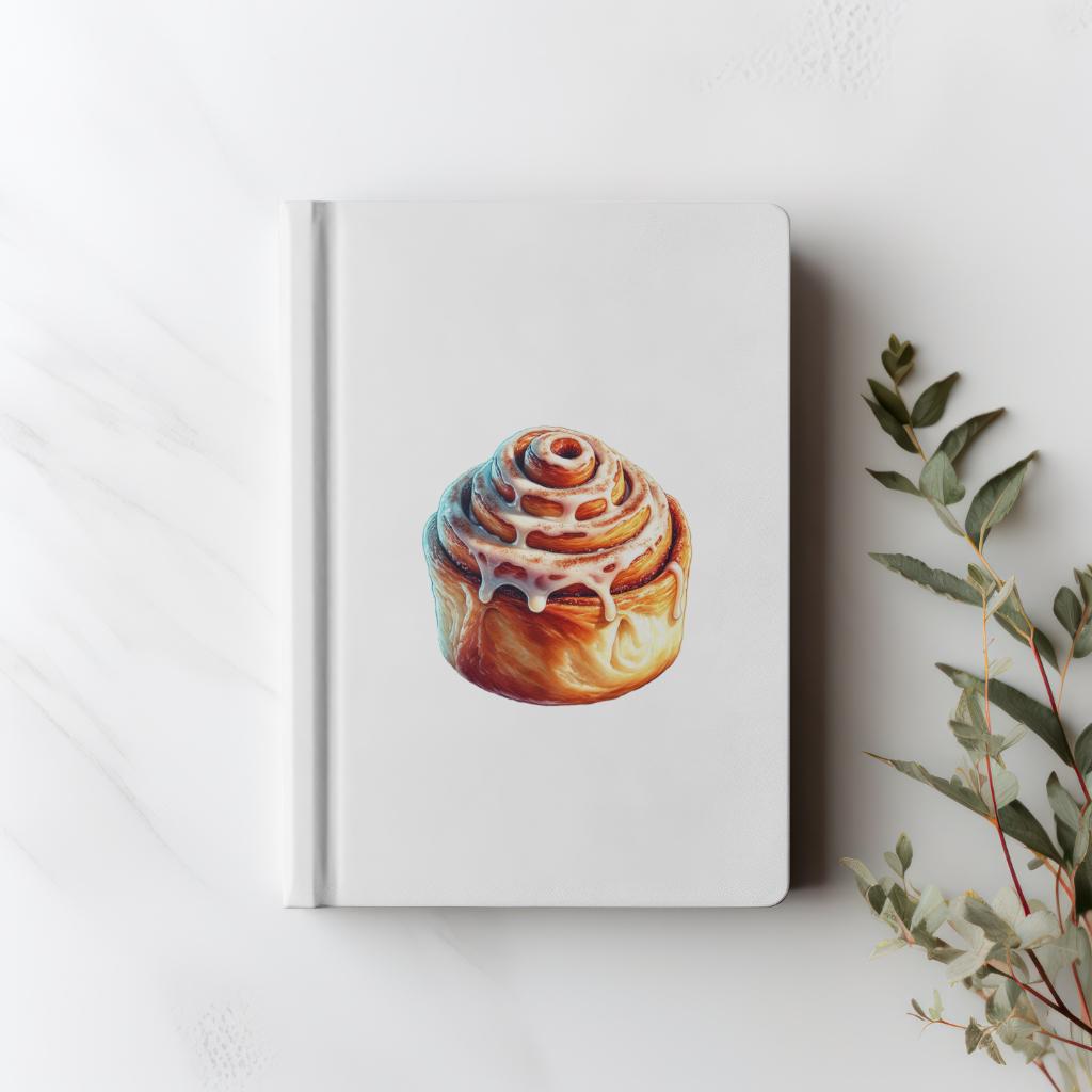 Watercolor Cinnabon Clipart Bundle (4 PNG, Transparent Background ...