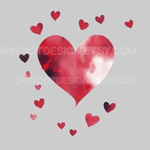 Watercolor Valentine's Day Illustrations Bundle #2 (16 PNG, Transparent ...