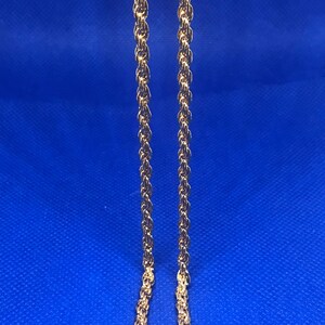 20” Vintage Gold Plated High Polish Necklace Rope Chain - 1 or 5 Pack ...