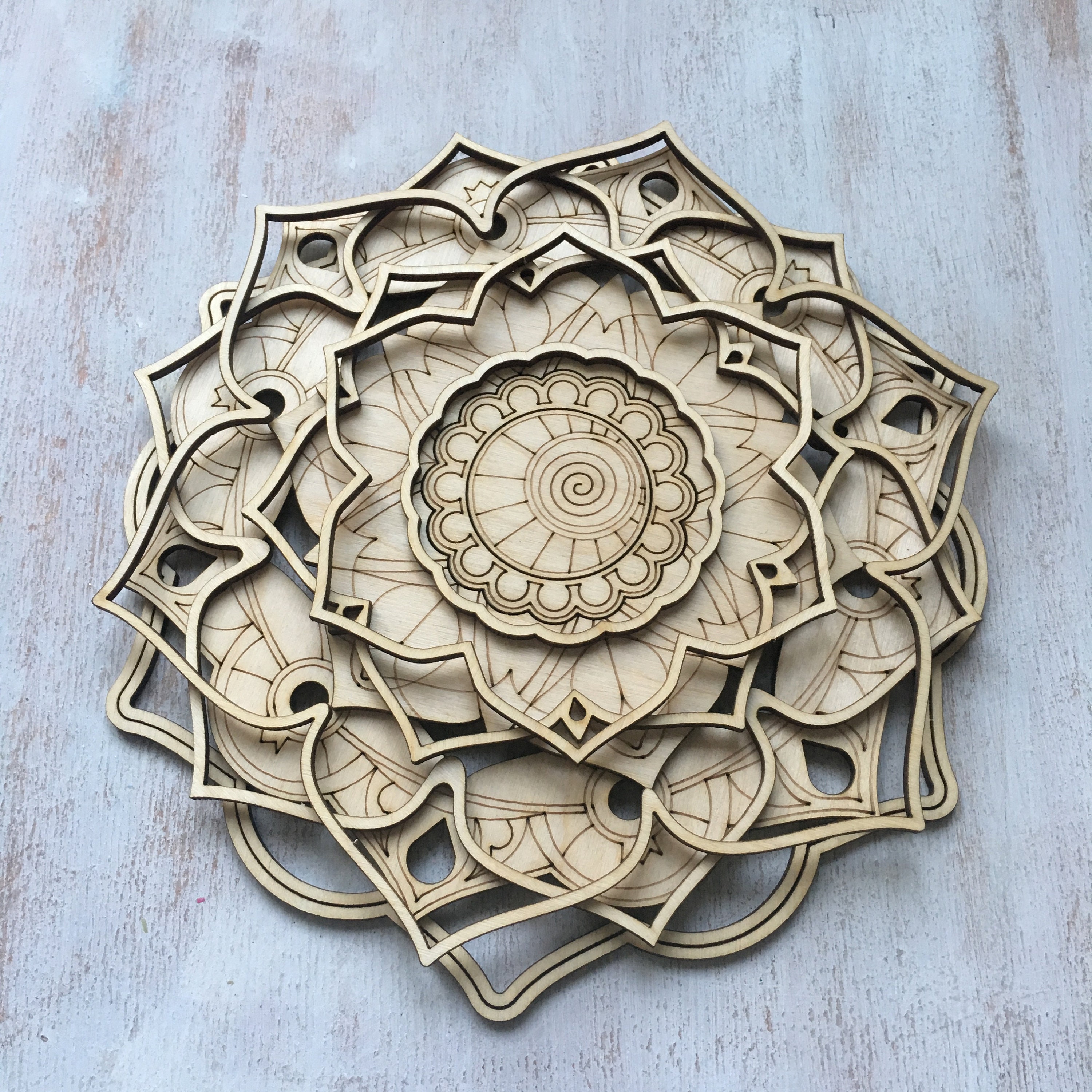 Mandala CONCEPTION Painting Kit Wooden Mandala Paint Kits for - Etsy