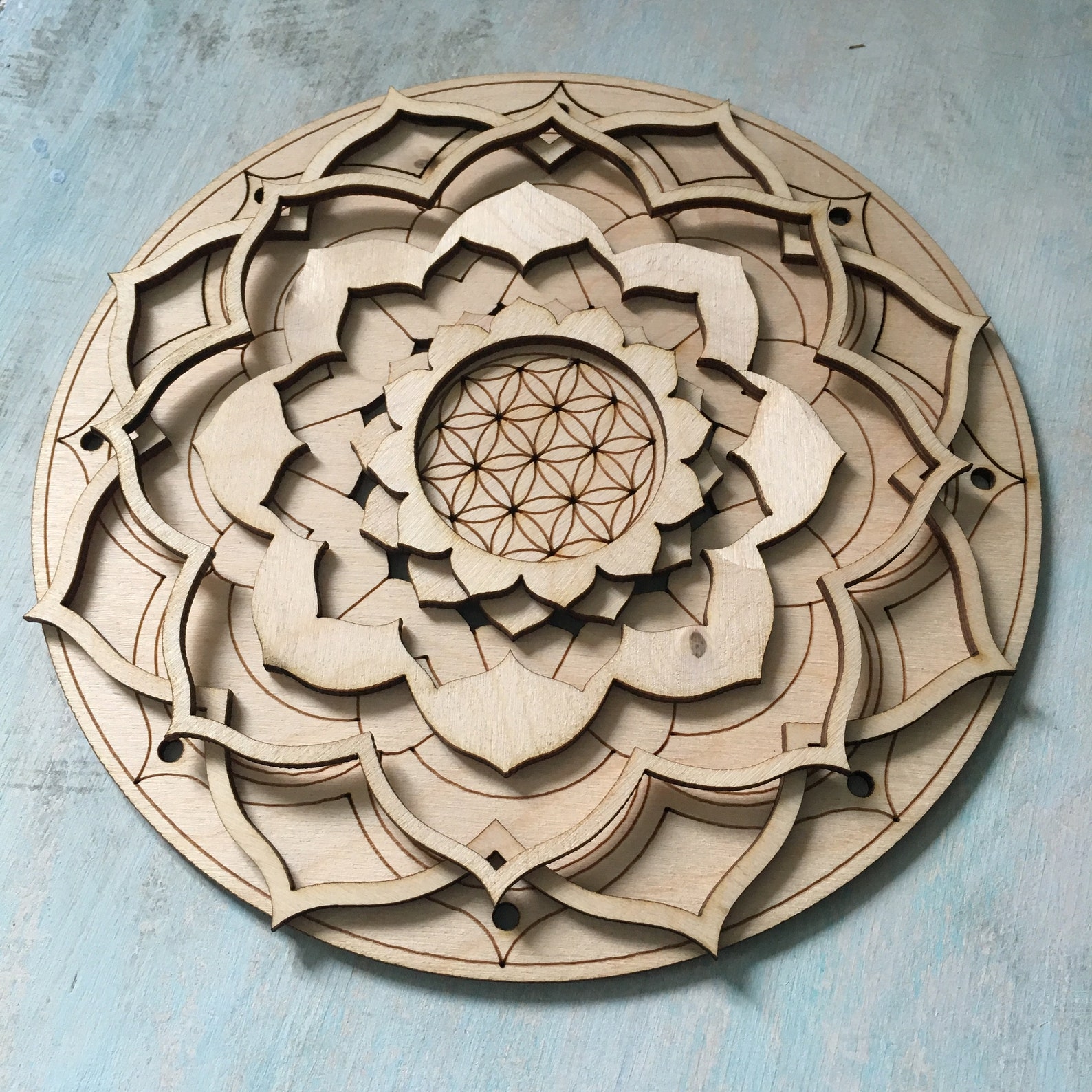 Mandala ART Painting Kit Wooden Mandala Paint Kits for - Etsy