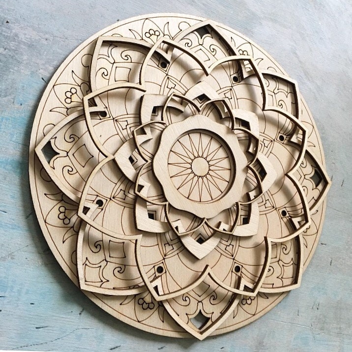 Mandala HEALTH Painting Kit, Wooden Mandala Paint Kits for Adults, Diy ...