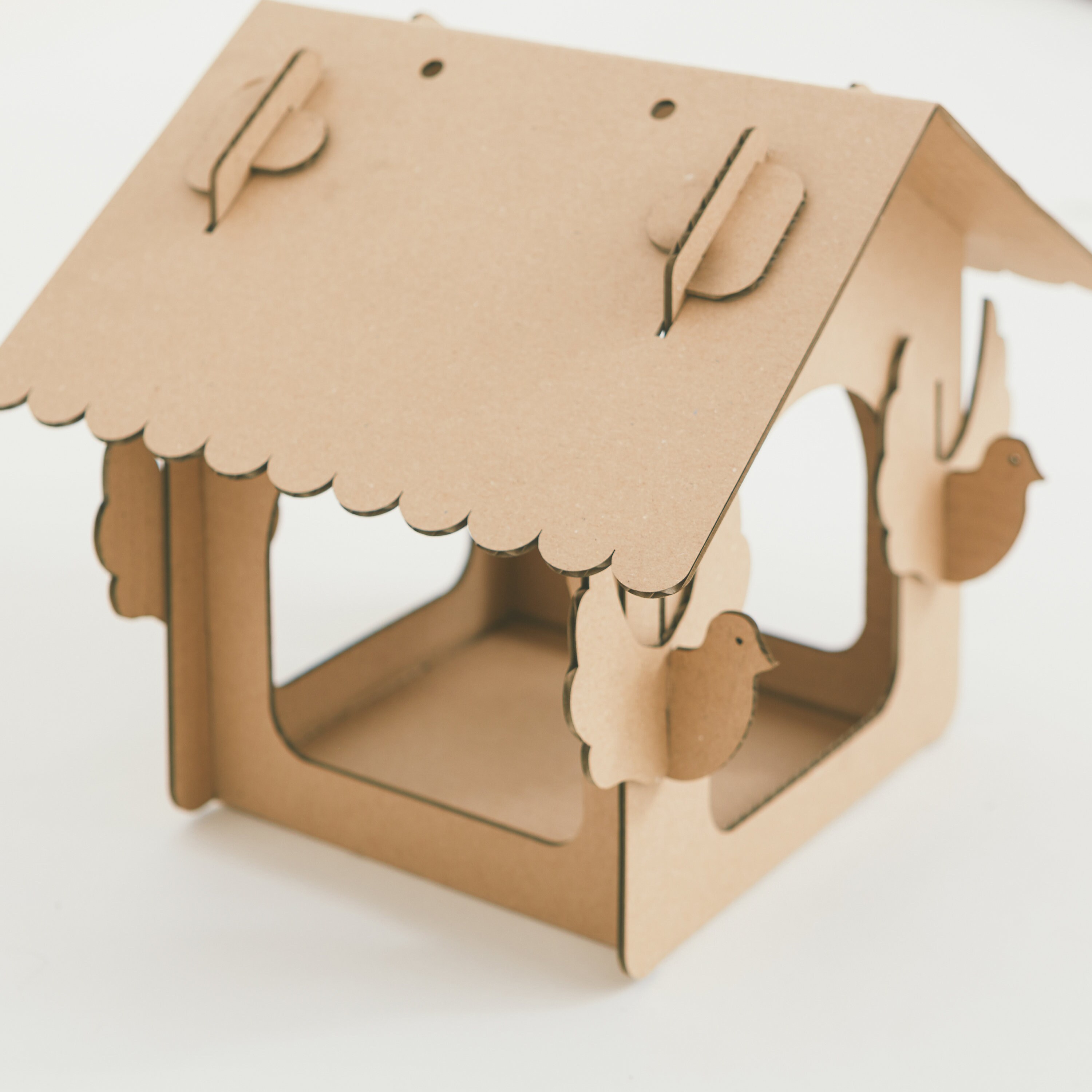 Cardboard Bird House Laser Cut Files | Digital Download | Cdr | Dxf ...