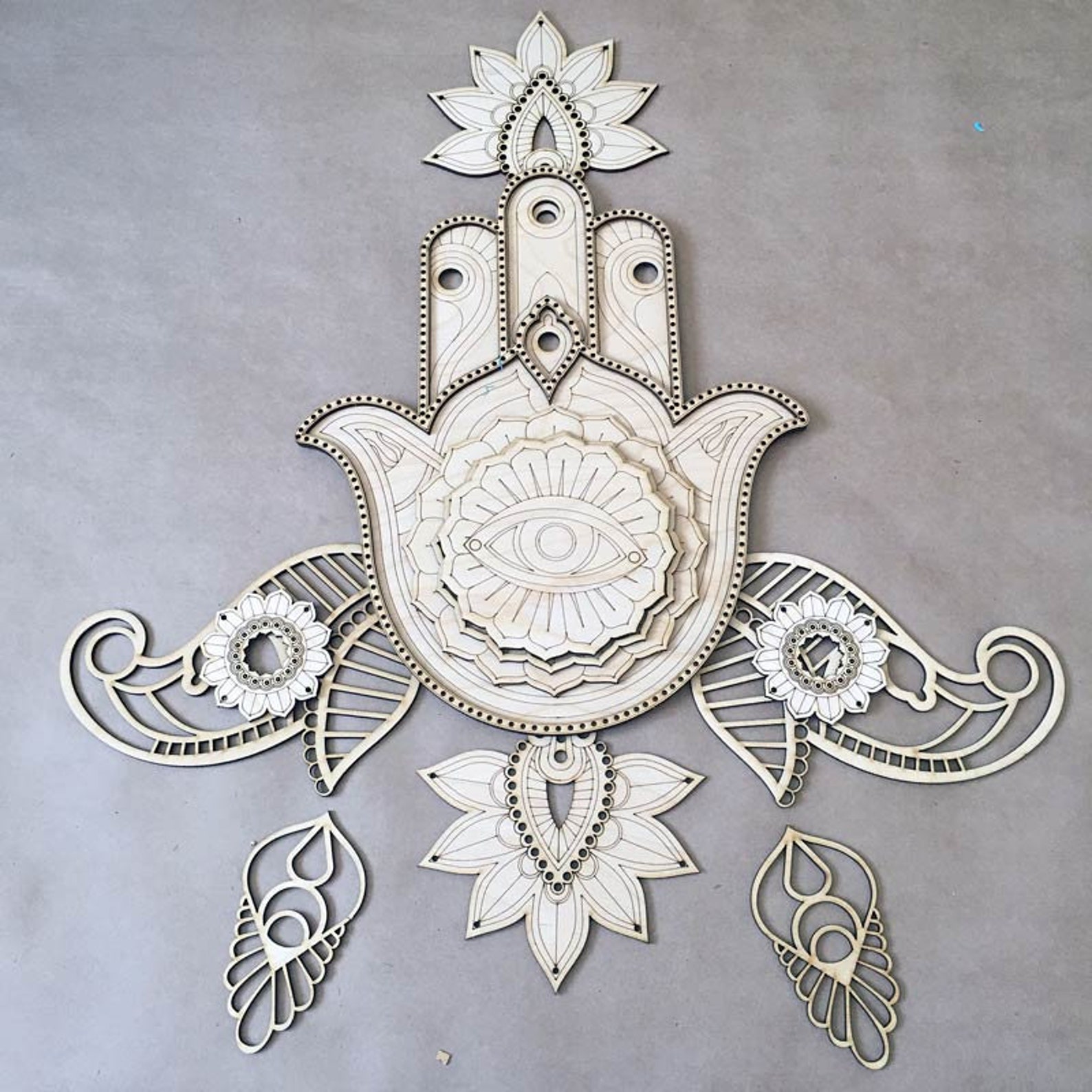 Hamsa Kit to Create Your Protective Amulet. Painting Kit - Etsy