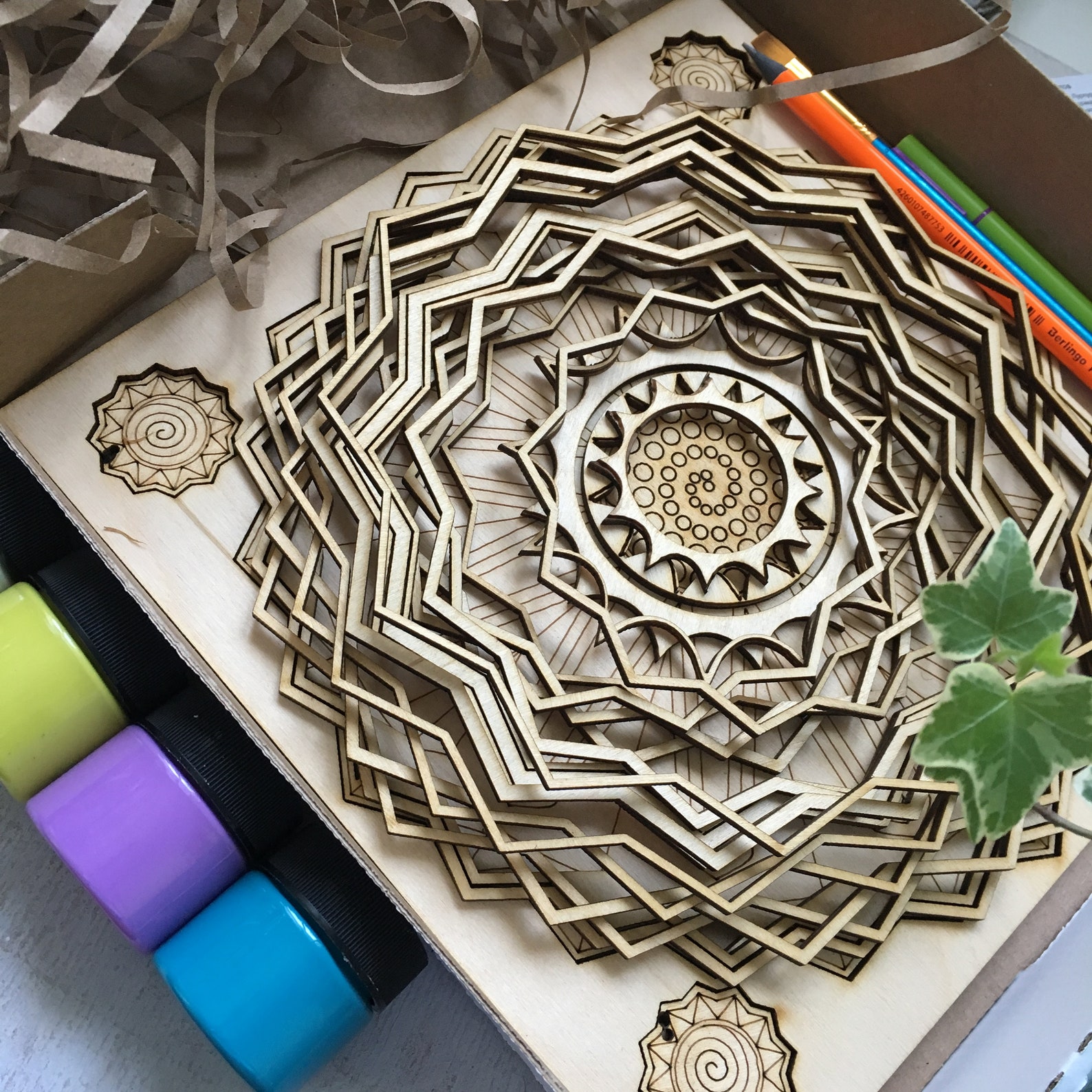 MONEY Mandala Painting Kit Wooden Mandala Paint Kits for - Etsy