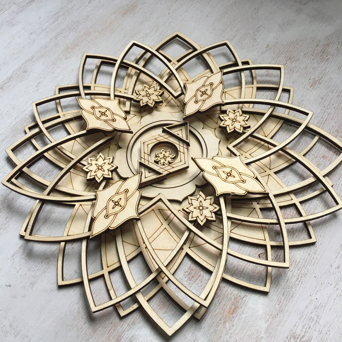 WEALTH Mandala Painting Kit, Wooden Mandala Paint Kits for Adults, Diy ...