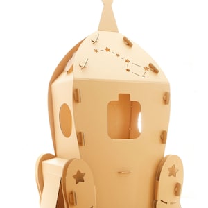 Personalized Cardboard Space Shuttle | Kids Spaceship Playhouse ...
