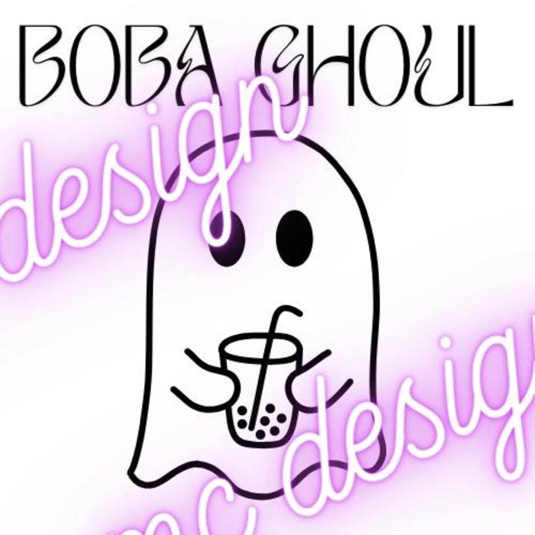 Boba Ghoul SVG - Cute Halloween Ghost Drinking Boba Tea | Spooky SVG ...
