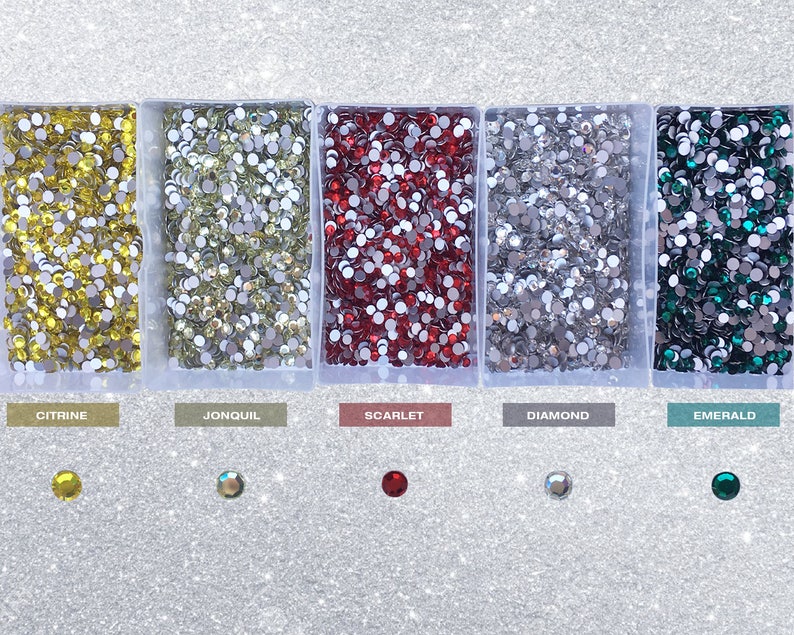 Foil Flat Back Crystal Rhinestones. 50 100 250 500 Pcs. - Etsy