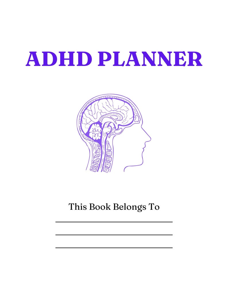 ADHD Planner Printable Editable on Canva - Etsy