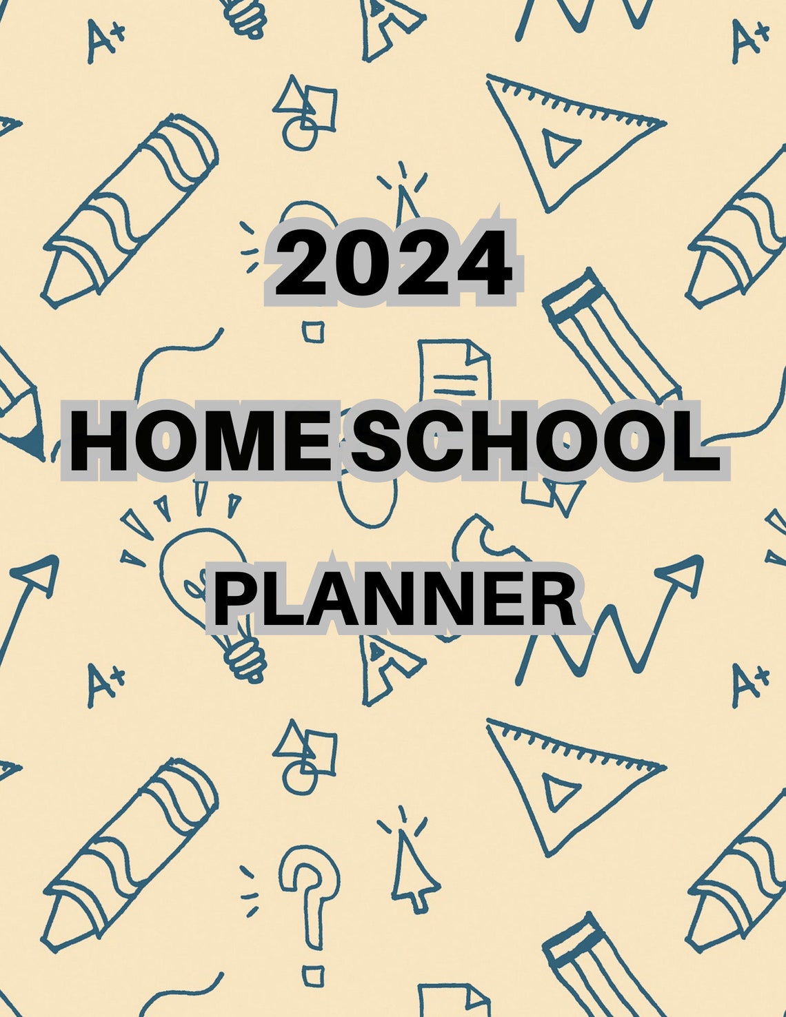 Digital Home School Planner Editable on Canva Home Learning - Etsy