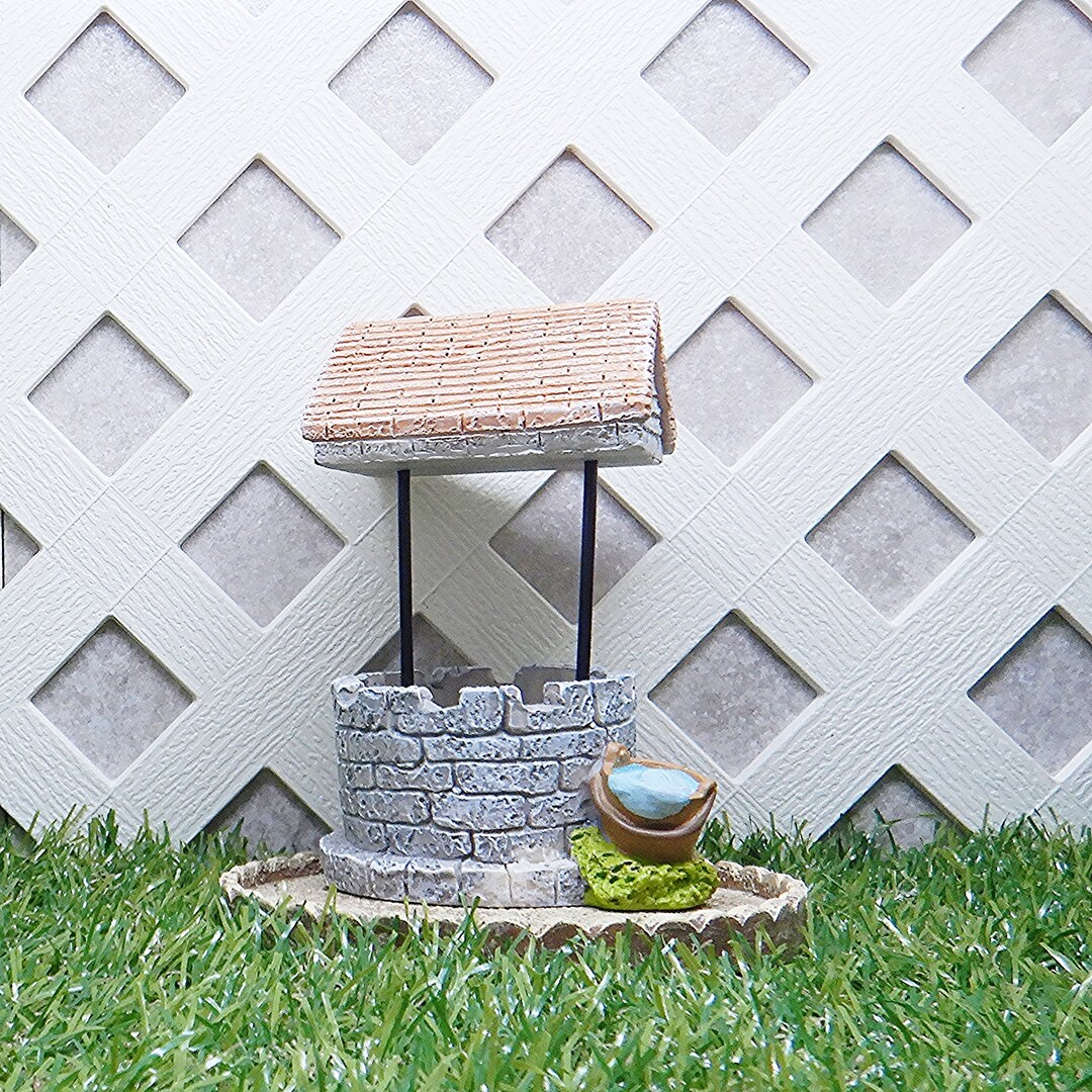 RARE FIND Wishing Well Fairy Garden Miniature Mini Garden - Etsy