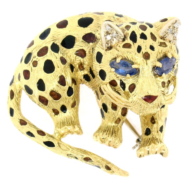 Leopard Brooch Pin - Etsy