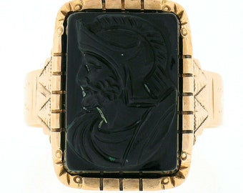 Carved Trojan Ring - Etsy