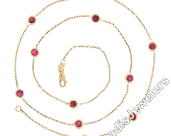 Bezel Set Ruby - Etsy