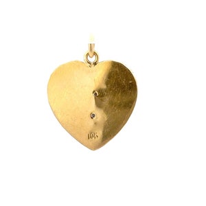 Multi-toned 18ct Gold Cancer Zodiac Heart Shaped Twisted Boarder W ...