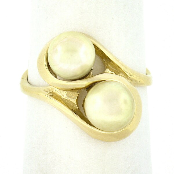Round Pearl Ring - Etsy
