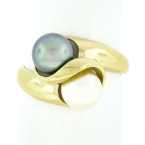 Pearl Bypass Ring - Etsy