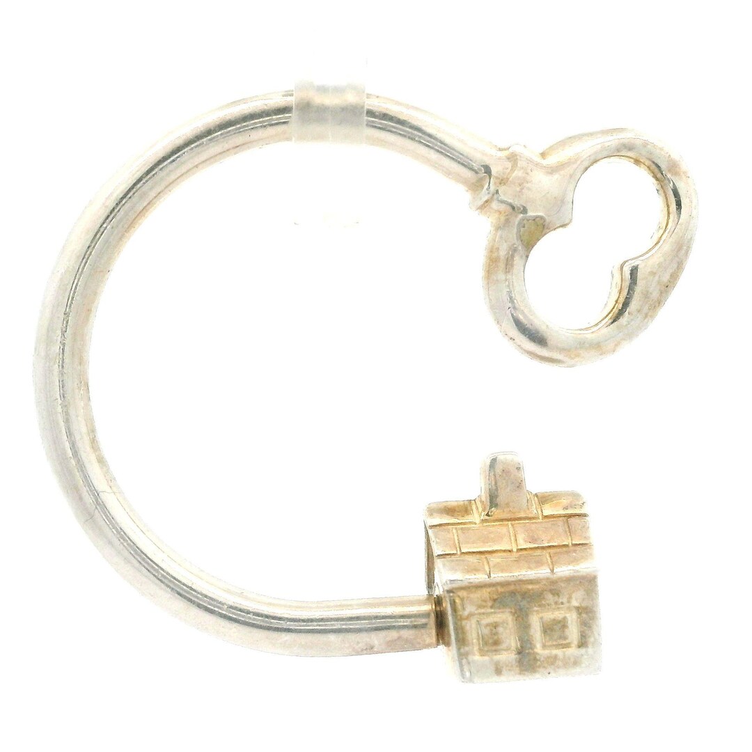 Tiffany & Co. Sterling Silver House Key Ring Realtor Screw End Key ...