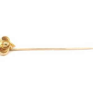 Antique Art Nouveau 12k Yellow Gold Lady Portrait Repousse Work Stick ...