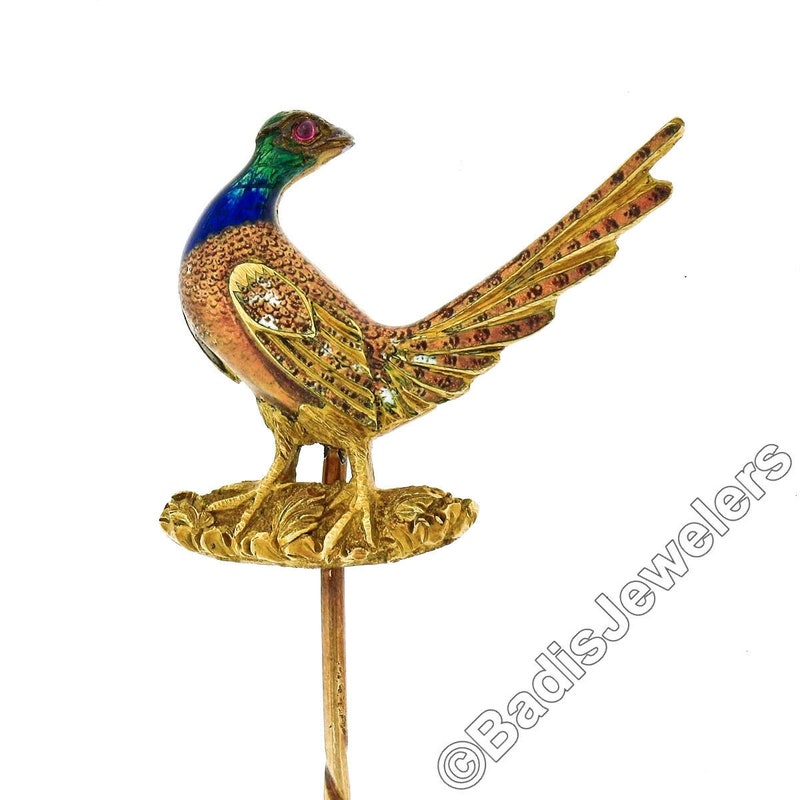 Pheasant Pin - Etsy