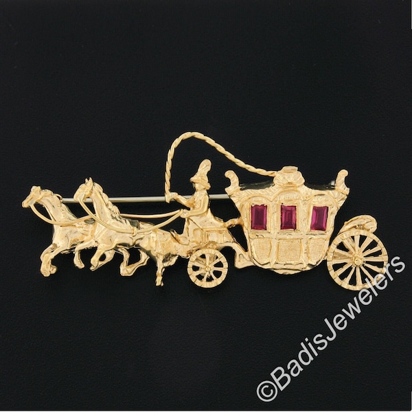 Horse and Carriage Pin - Etsy