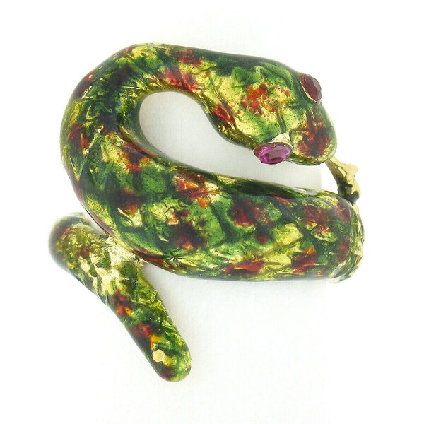 Enamel Snake Ring - Etsy