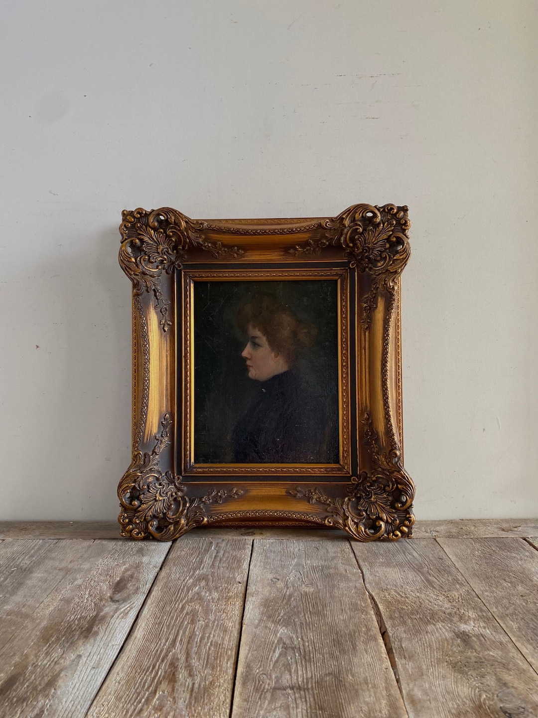 Antique Dutch Portrait Oil Painting, Antique Portrait Lady, Antique ...