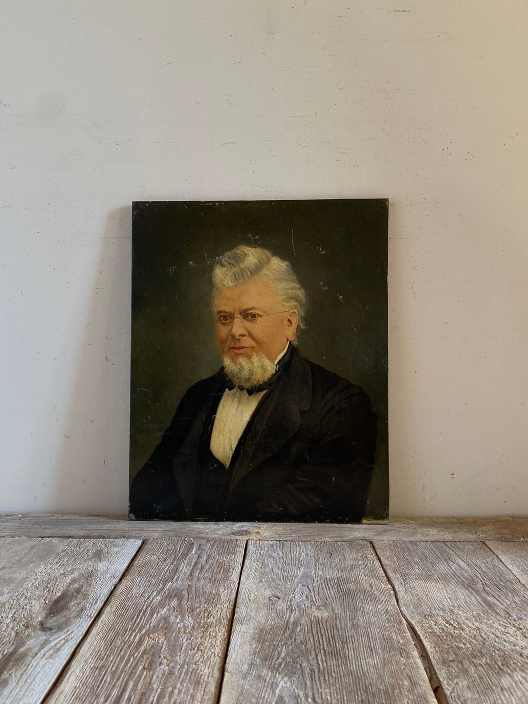 19th Century Portrait Oil Painting, 1800s Oil Painting, Dutch Oil ...