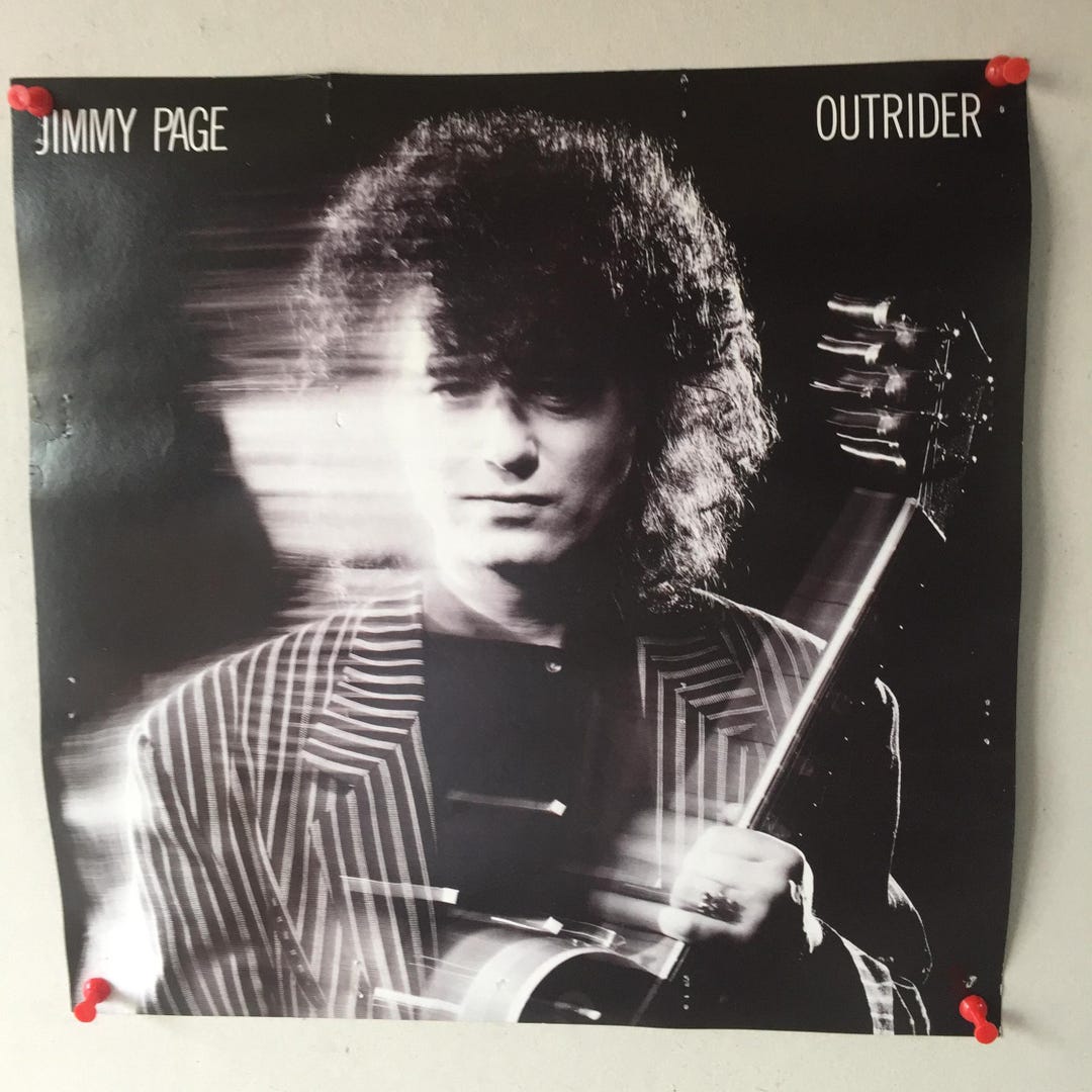 Jimmy Page Outrider Record Store Cardboard Display Poster - Etsy