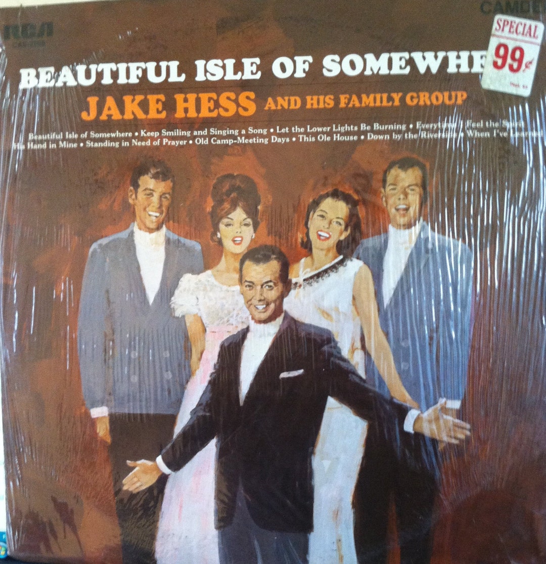 Jake Hess Beautiful Isle of Somewhere Sealed Vinyl Gospel Record Album ...