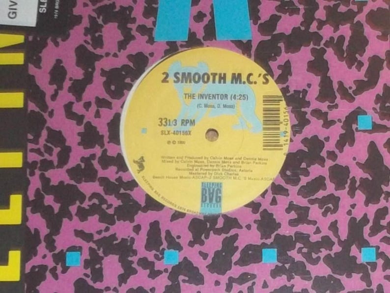 2 Smooth M.c.'s the Inventor Sealed Vinyl Hip Hop 12 - Etsy