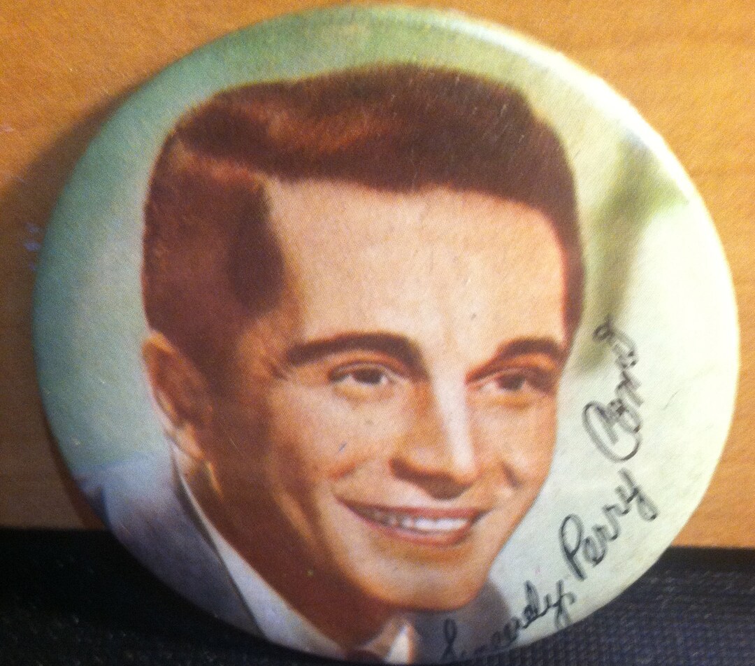 Vintage 1960's Perry Como Pinback Button - Etsy