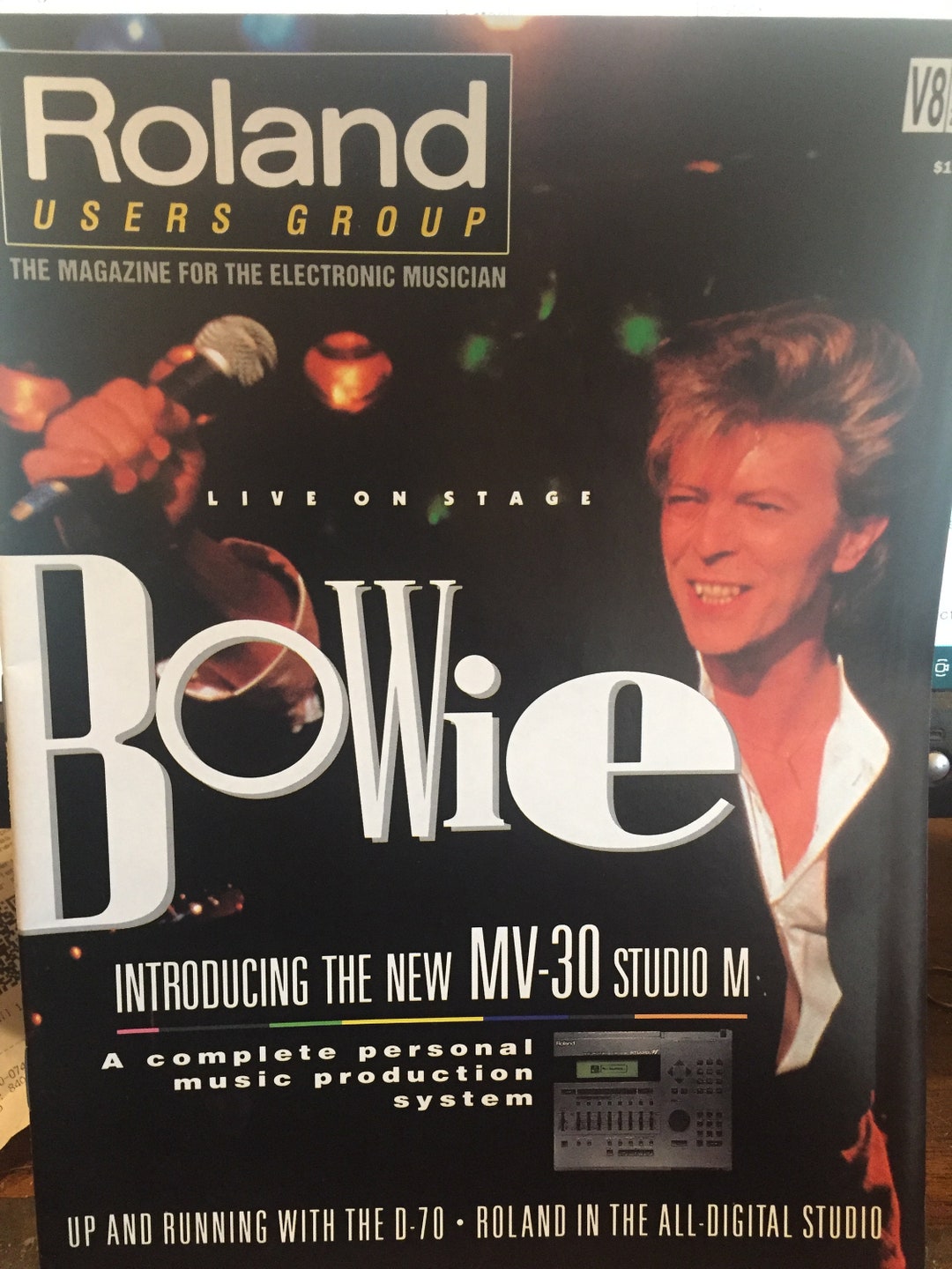 Roland Users Group Rock Magazine 1990 David Bowie - Etsy