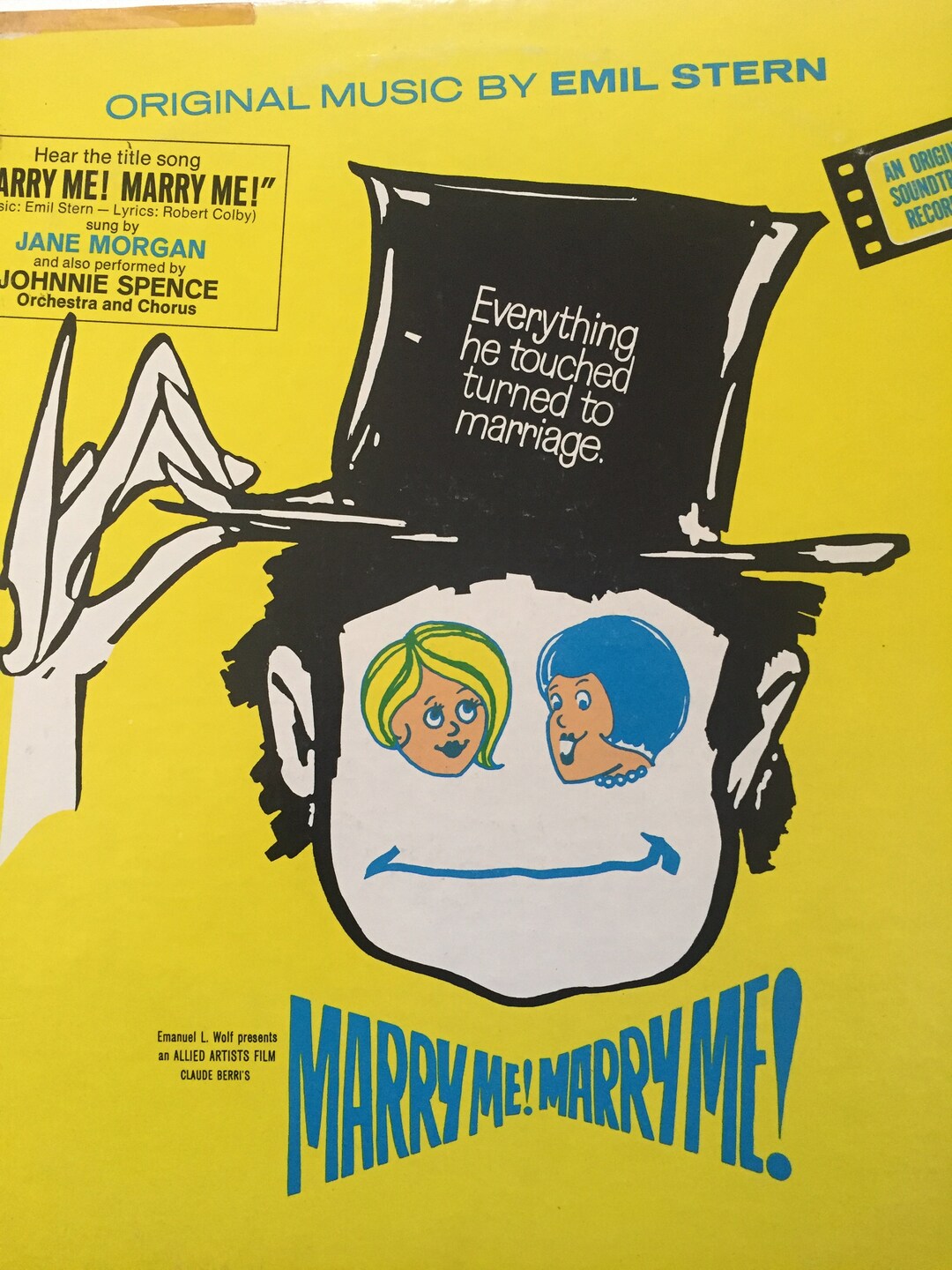 Marry Me Marry Me Vinyl Soundtrack Record Album - Etsy