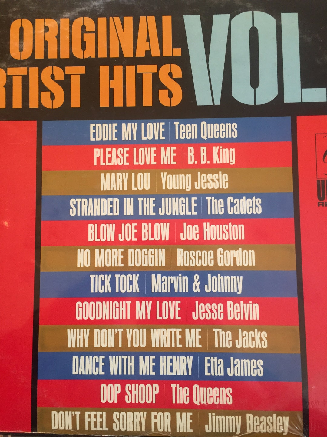 12 Original Artists Hits Vol 1 Sealed Vinyl Pop Record Album - Etsy